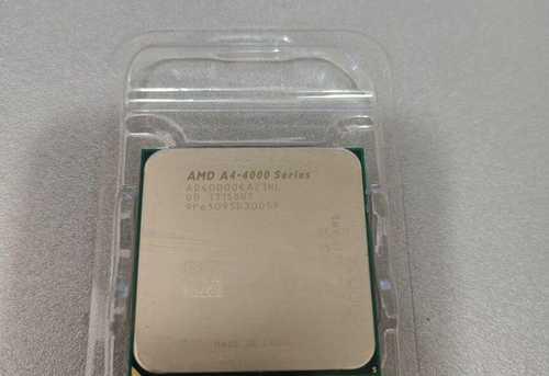 Процессор AMD A4-4000 apu, FM2, 2 ядра, 3 Ггц, б/у