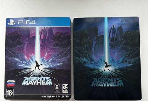 Agents Of Mayhem PS4 Steelbook+игра