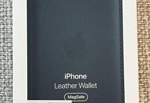 Чехол apple leather wallet baltic blue mhlq3ze