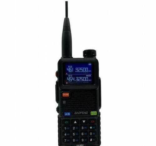 Рация baofeng UV-5RH 10 Ватт (3 режима мощности) type-C с гарнитурой в комплекте, цвет черный