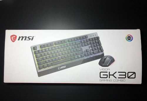 Игровая клавиатура MSI vigor GK30 + мышь