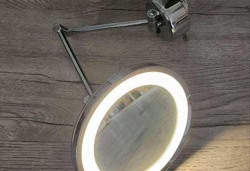 Зеркало с подсветкой для ванной для макияжа