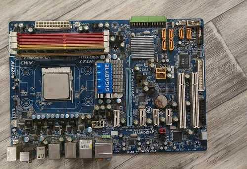 Комплект gigabyte ga ma 770 us + amd athlon2+1gb