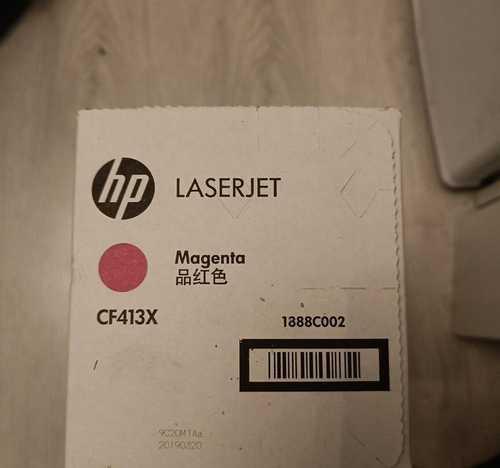 Картридж HP CF413X magenta бу