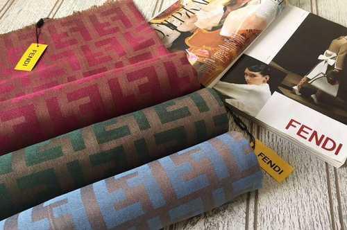 Платок Fendi, 65 cashmere+35 silk. 3 цв