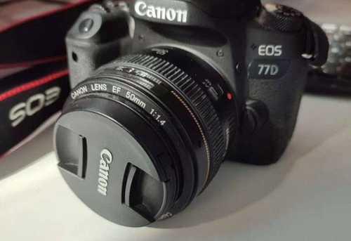 Зеркальный фотоаппарат canon eos 77 d