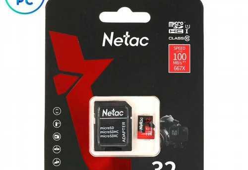 Флеш карта microSD 32GB Netac P500 Extreme Pro (SD