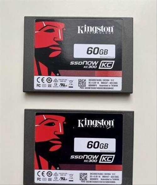 Kingston 60GB SSD. 2шт