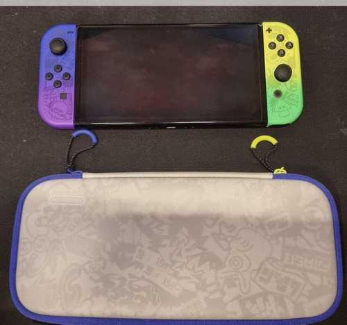 Nintendo switch oled splatoon 3 и чехол