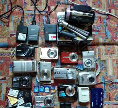 Цифровые фотоаппараты бу (13 штук)