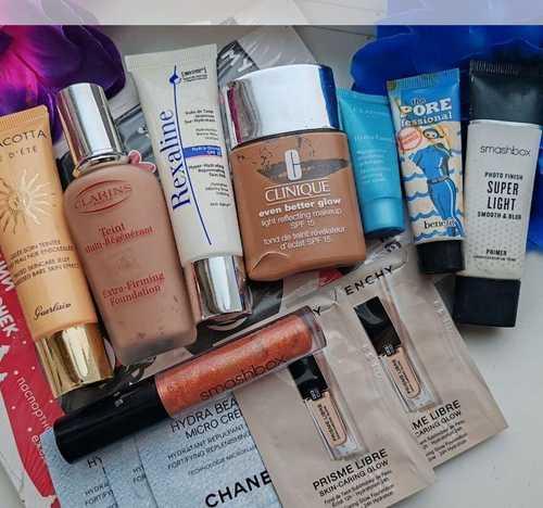 Пакет косметики Smashbox, Clarins, Guerlain, Clini