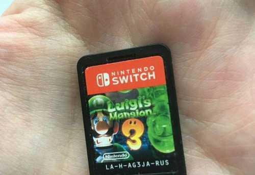 Luigi's mansion 3 картридж для Nintendo switch