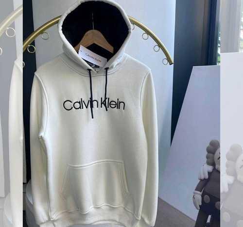 Худи мужское Calvin Klein на флисе с капюшоном