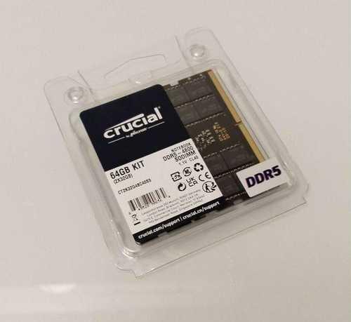 Crucial DDR5 sodimm kit 64Gb (2x32Gb) 4800 MHz