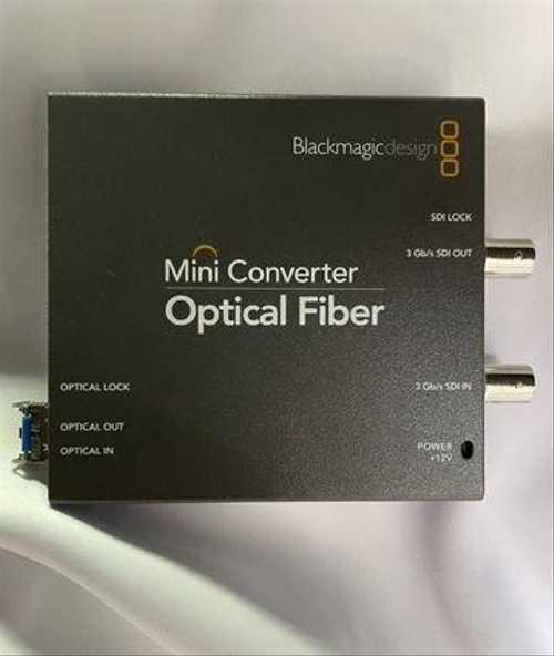 Blackmagic mini converter optical fiber 3G