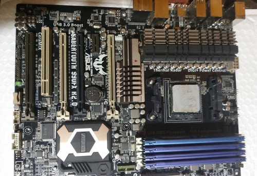 Материнская Плата Asus Sabertooth 990FX + FX 8350