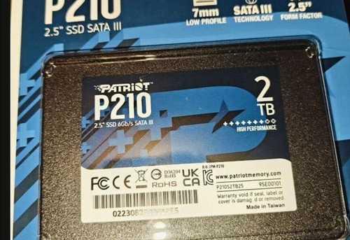 SSD 2 тб накопитель Patriot Memory P210 2.5"