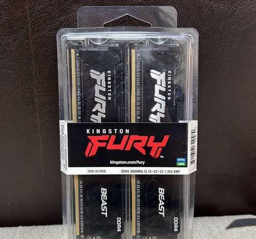 Kingstоn Fury Вeast Black DDR4 32gb (16*2)