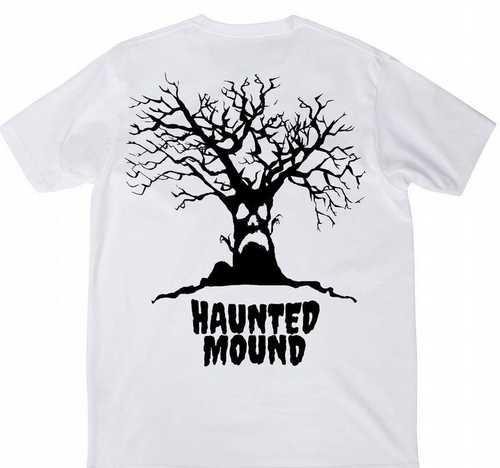 Футболка Haunted Mound Sematary Skellingtons белая