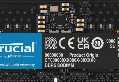 Оперативная память Crucial DDR5 5600 sodimm 32Gb