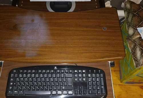 Компьютер irbis + клавиатура+ компьютерный стол