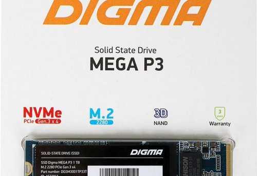 SSD накопитель Digma Mega P3 dgsm3001TP33T 1тб, M