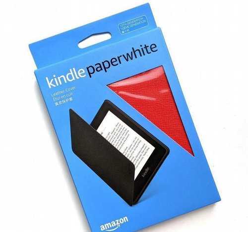 Чехол обложка Paperwhite 10 2018 Leather Red