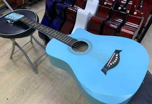 Гитара акустическая голубая Belucci