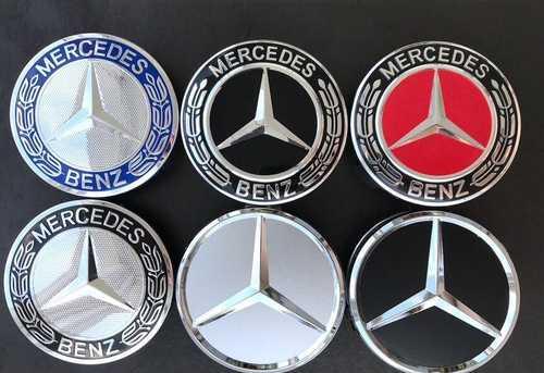 Колпачки Мерседес на литые диски Mercedes