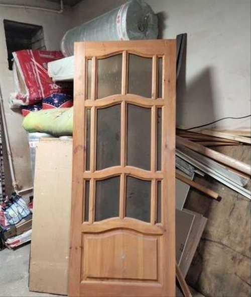 Дверь "8" межкомнатная деревянная со стеклом