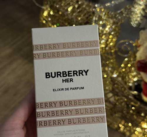 Пустая коробка от духов burberry HER elixir DE par