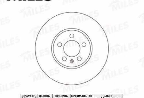 Диск тормозной передний Volkswagen Polo Golf IV (2