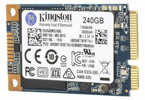 SSD диск kingston msata ssdnow UV500 240 Гб SATA