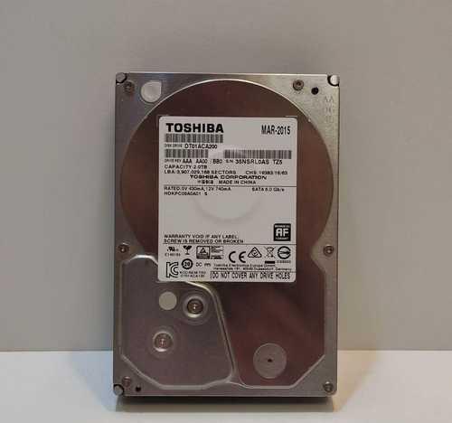 Жёсткий диск 2 Tb Toshiba