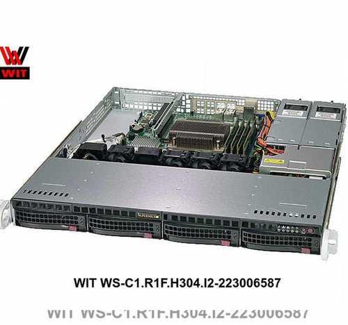 Сервер Supermicro WIT WS-C1.R1F.H304.I2-223006587