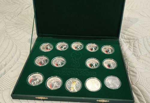 Полный набор монет чемпионата мира по футболу