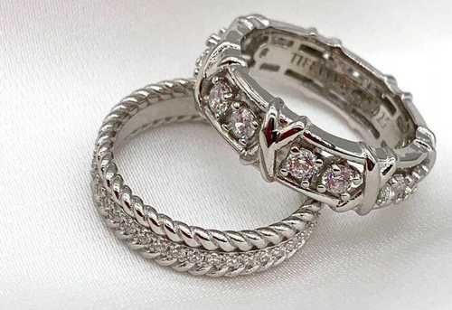 Tiffany Co золотое кольцо с цирконами