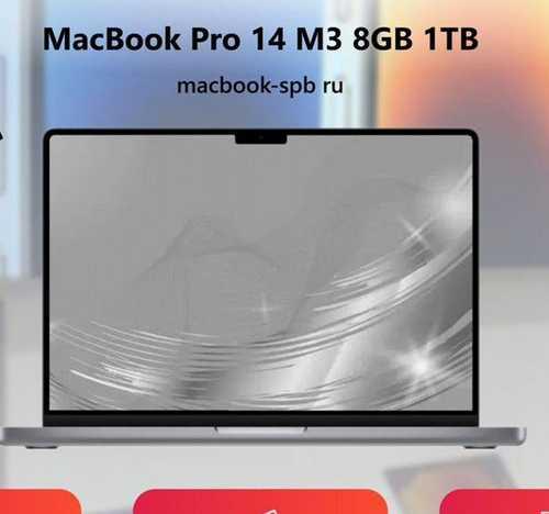 Apple MacBook 14 m3 8gb 1Tb сша/Ростест