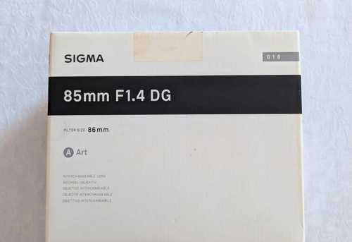 Sigma AF 85mm f/1.4 DG HSM Art Sony E