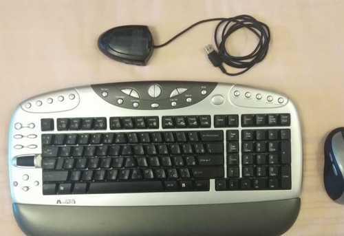 Беспроводной комплект (клавиатура + мышь) A4Tech