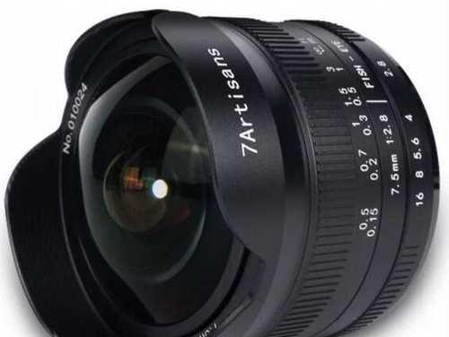 Объектив 7artisans 7.5mm f/2.8 II FishEye Sony E