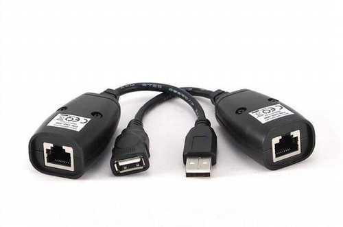 Удлинитель USB 2.0 по витой паре Cablexpert UAE-3