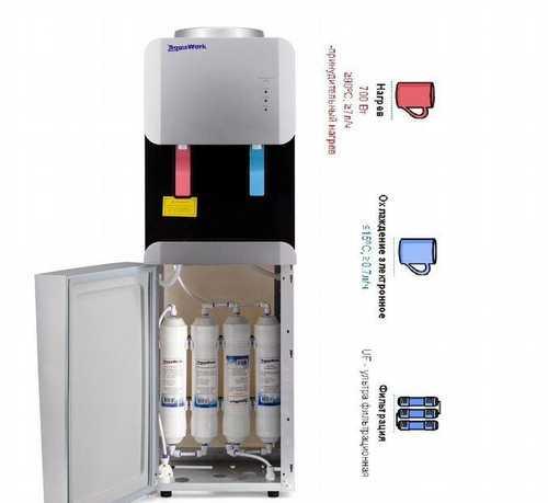 Пурифайер Aqua Work 105-LDR/SF+F серебро-черный