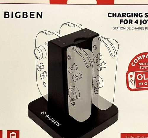 Зарядная станция Bigben Switch Quad Charger