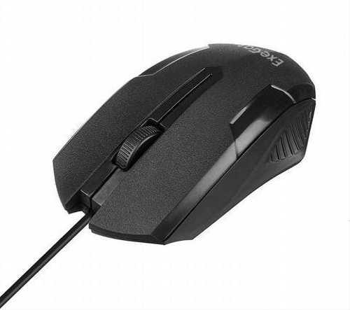 Мышь Exegate SH-9025L (USB) black, провод 2м