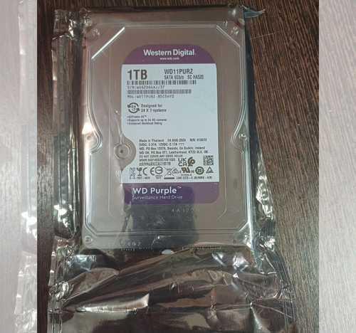 Жесткий диск WD Purple WD11purz, 1тб, HDD, SATA II