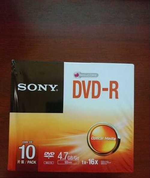 Диски DVD-R Sony
