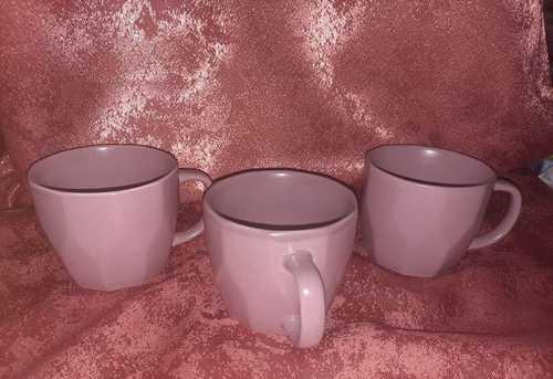 Три новых керамических чашки