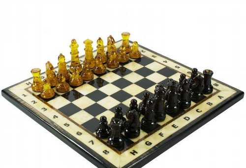 Шахматы из янтаря "Классика малые" 25х25