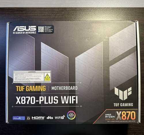 Asus TUF gaming X870-plus wifi новая на пломбе